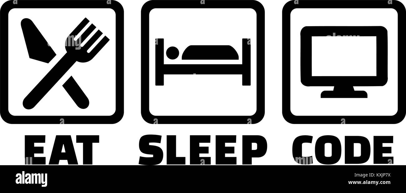 Eat sleep code developer Stock Vector Image & Art - Alamy