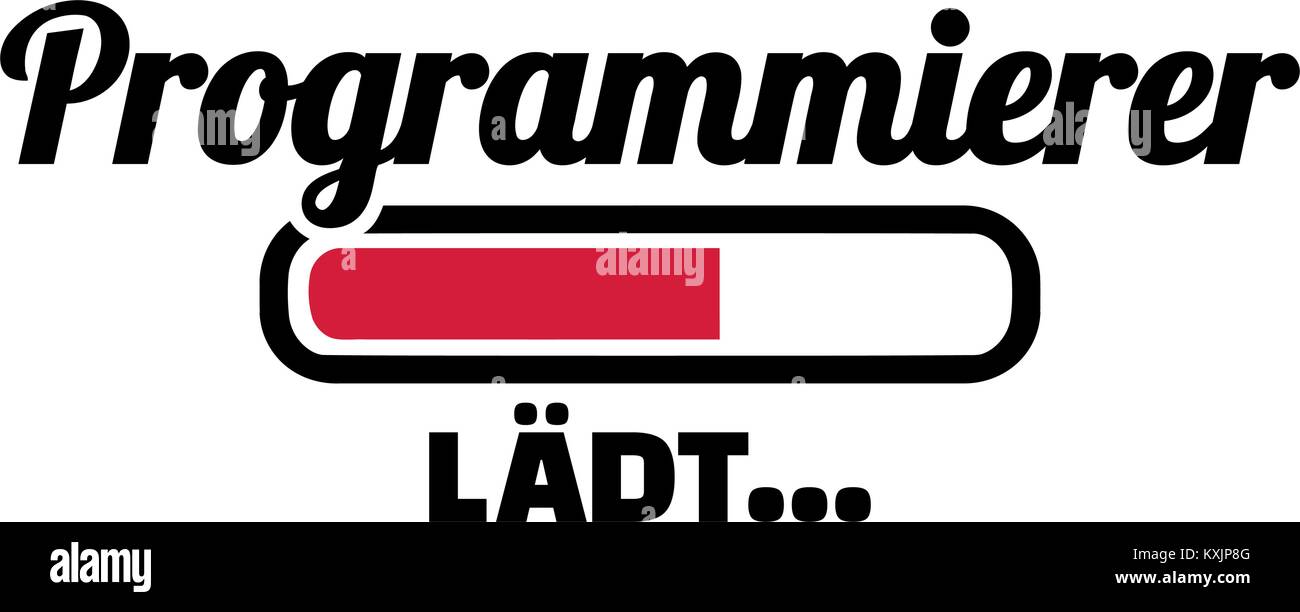 Programmer Loading bar german word Stock Vector Image & Art - Alamy