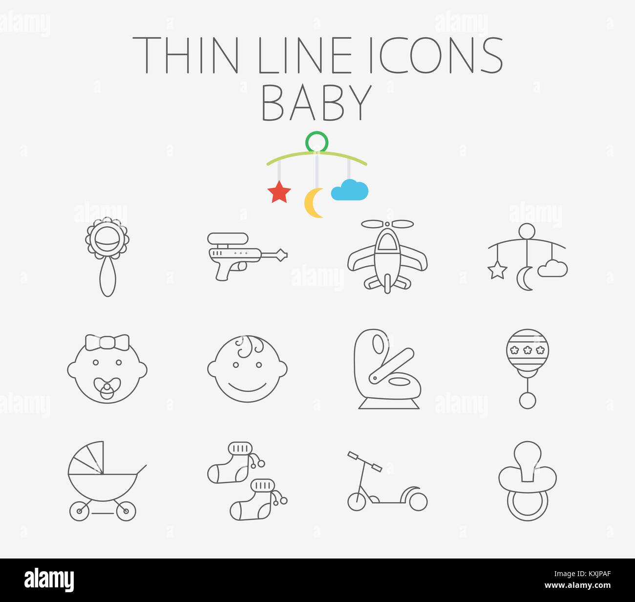 Infant on airplane Stock Vector Images - Alamy