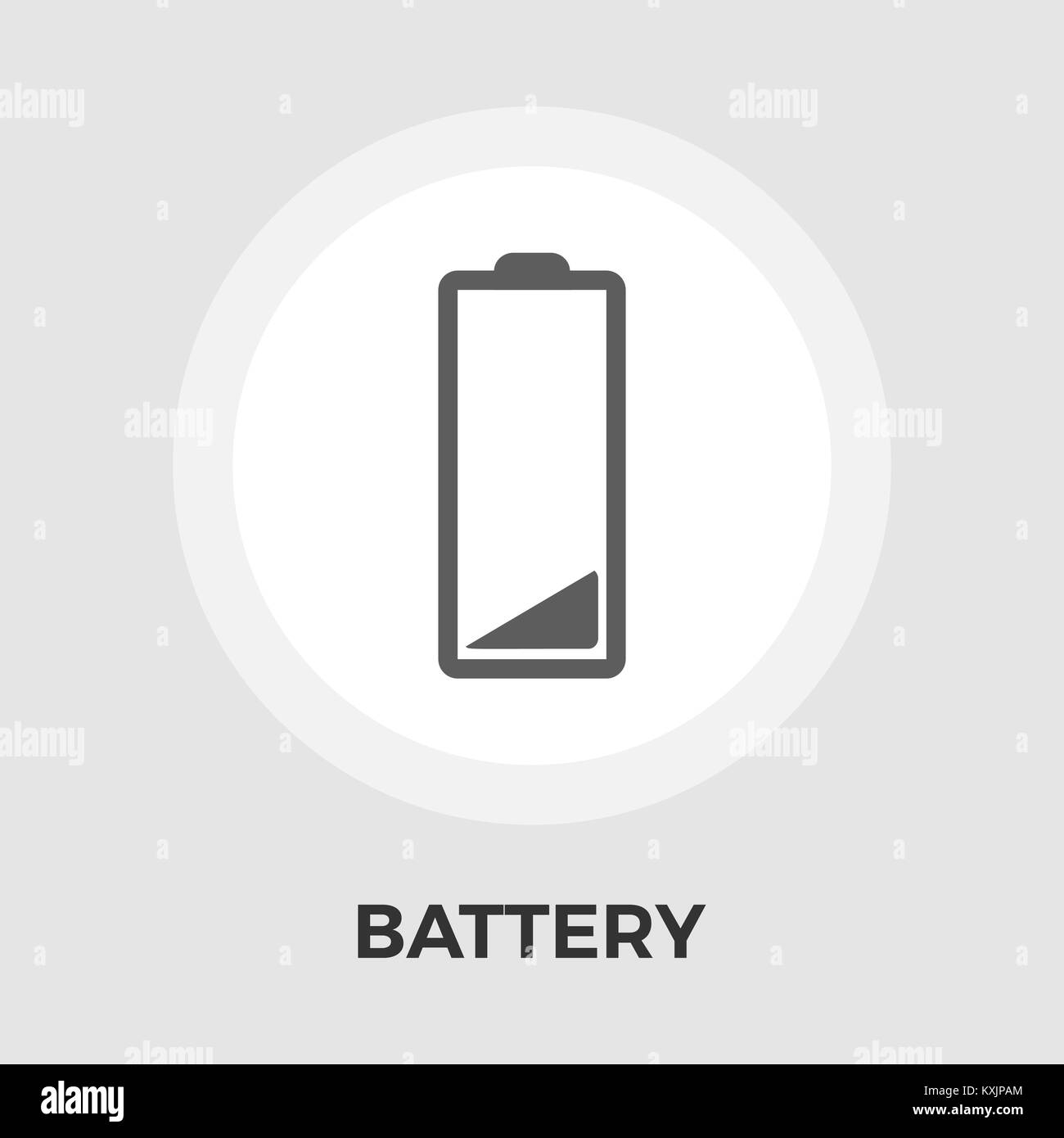 Battery Flat Icon Stock Vector Image & Art - Alamy