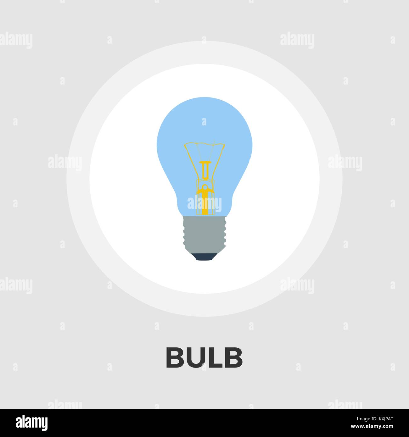 Bulb flat icon Stock Vector Image & Art - Alamy