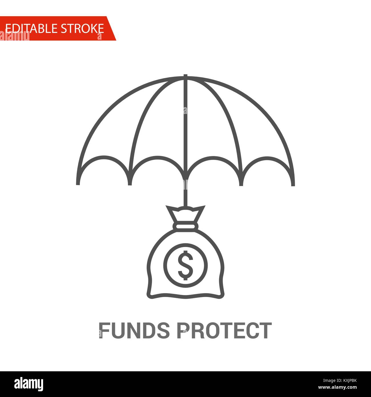 Funds protection icon black hi-res stock photography and images - Alamy