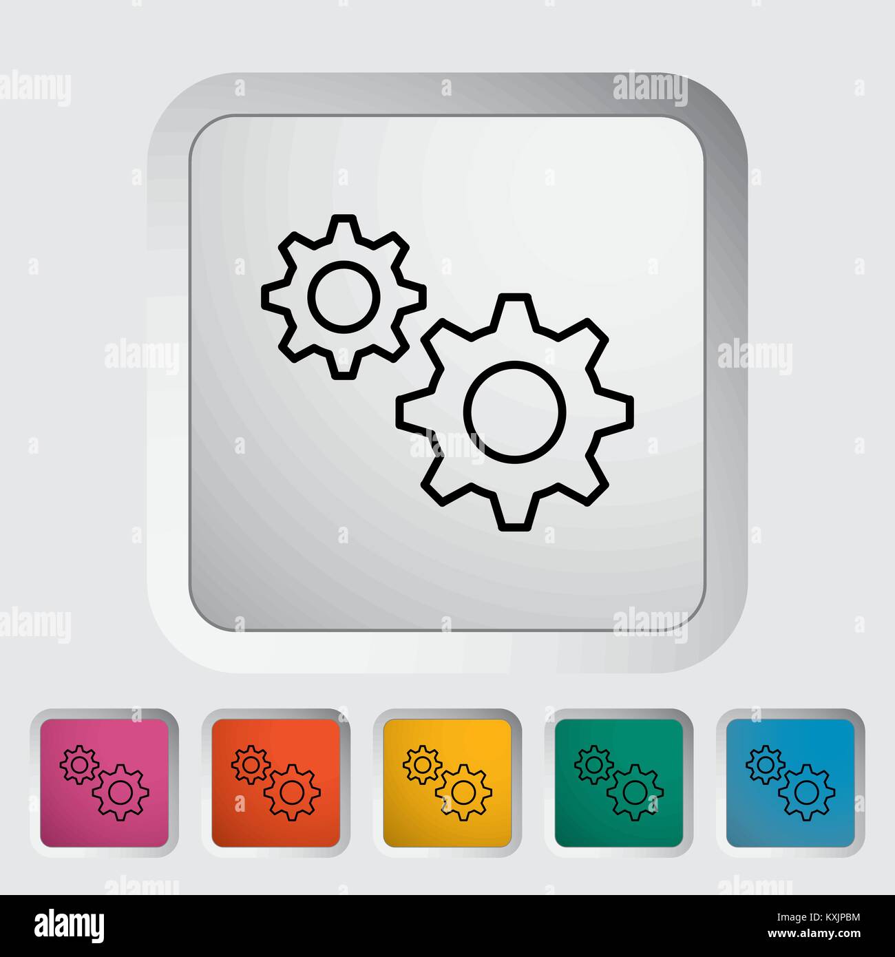 Gear abstract painting Stock Vector Images - Alamy