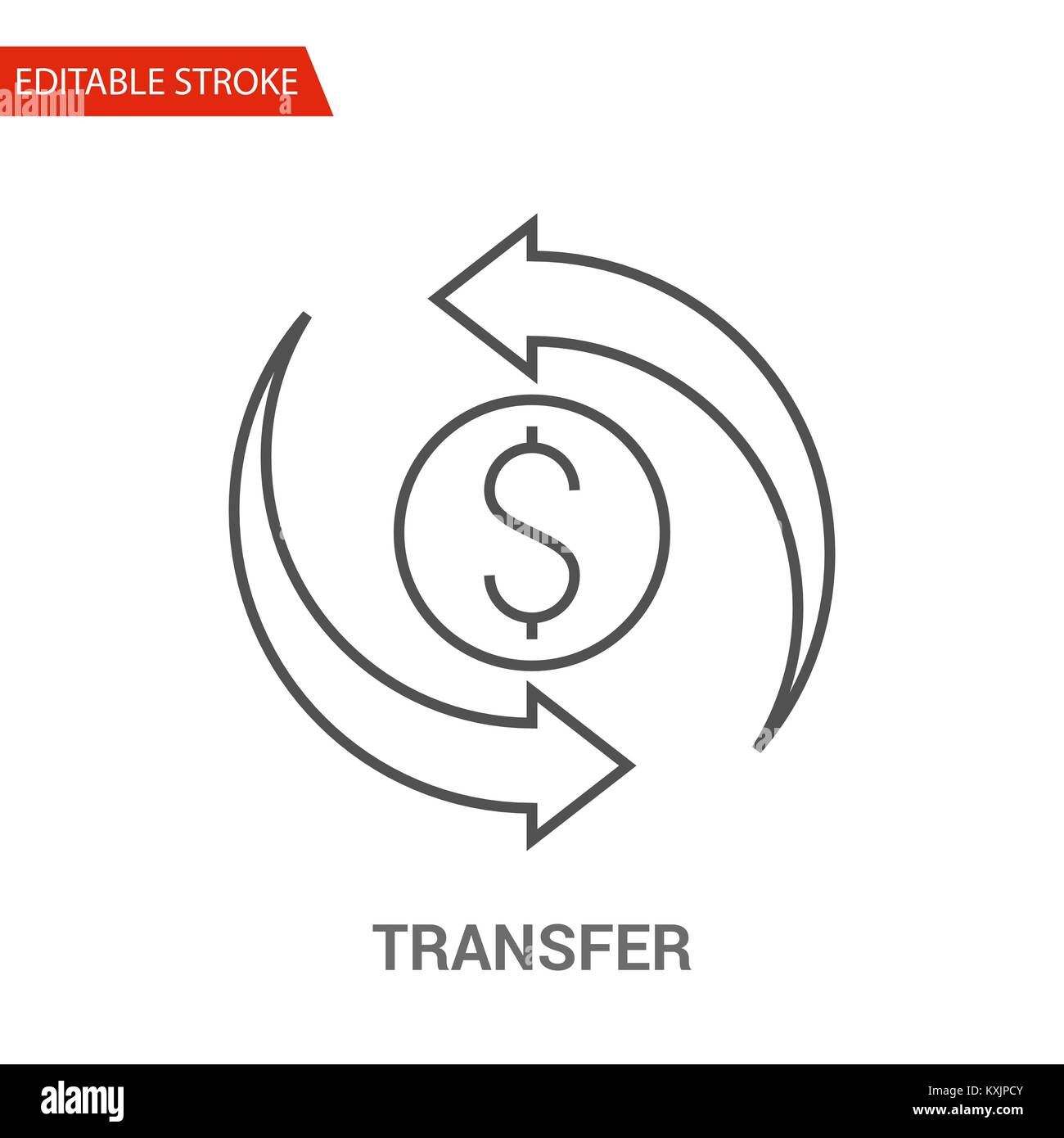 Transfer icon thin line hi-res stock photography and images - Alamy