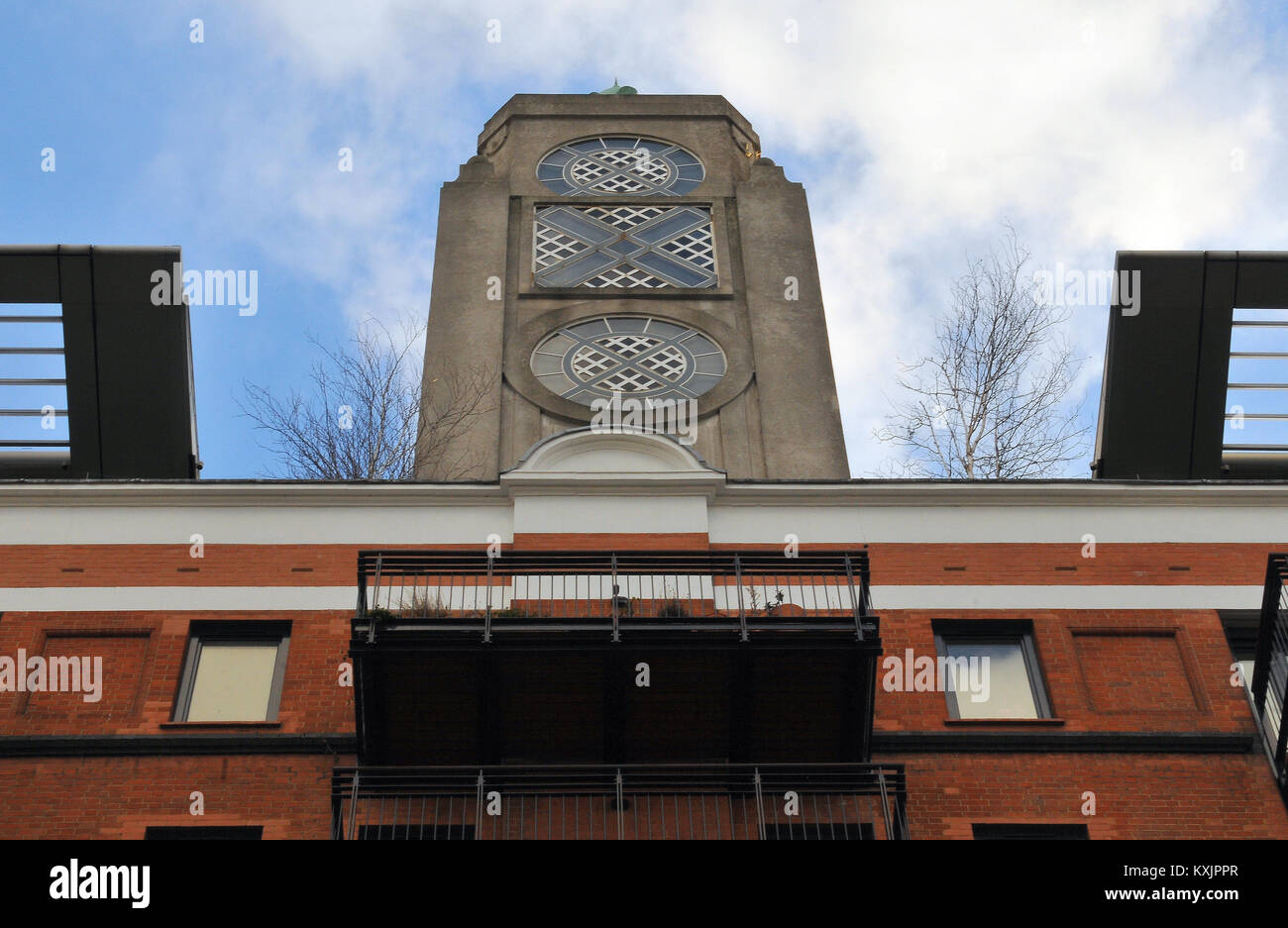 the OXO tower and galleries on the south bank of the river thames in ...