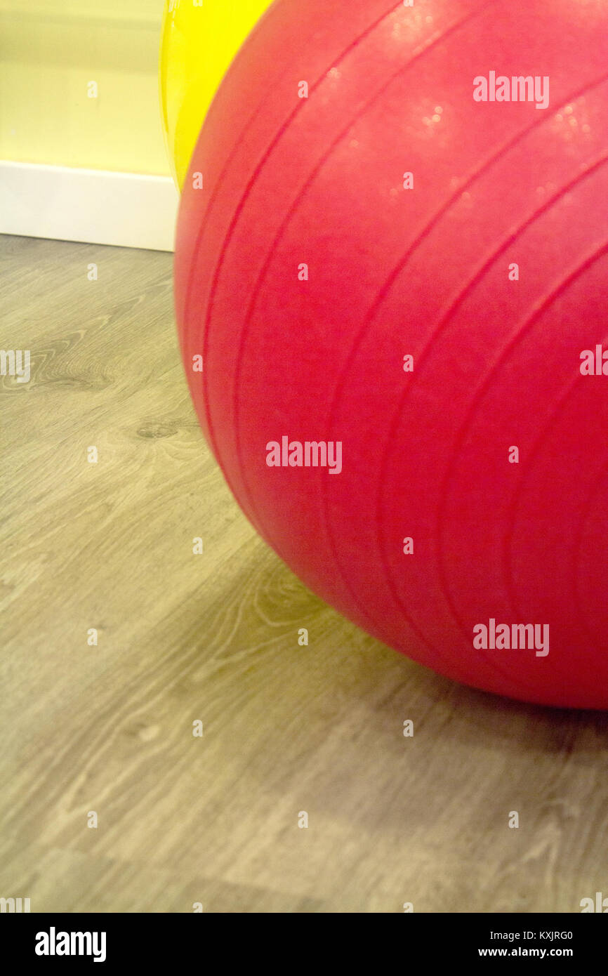 Colored balls for gymnastics and pilates classes Stock Photo - Alamy