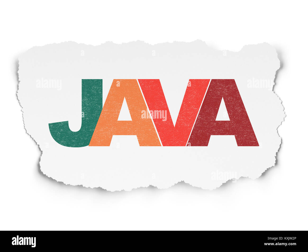 Software concept: Java on Torn Paper background Stock Photo - Alamy