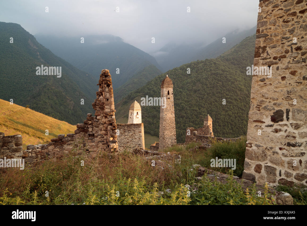 Erzi medieval architecture, Ingushetia/Chechnya, North Caucasus, The ...