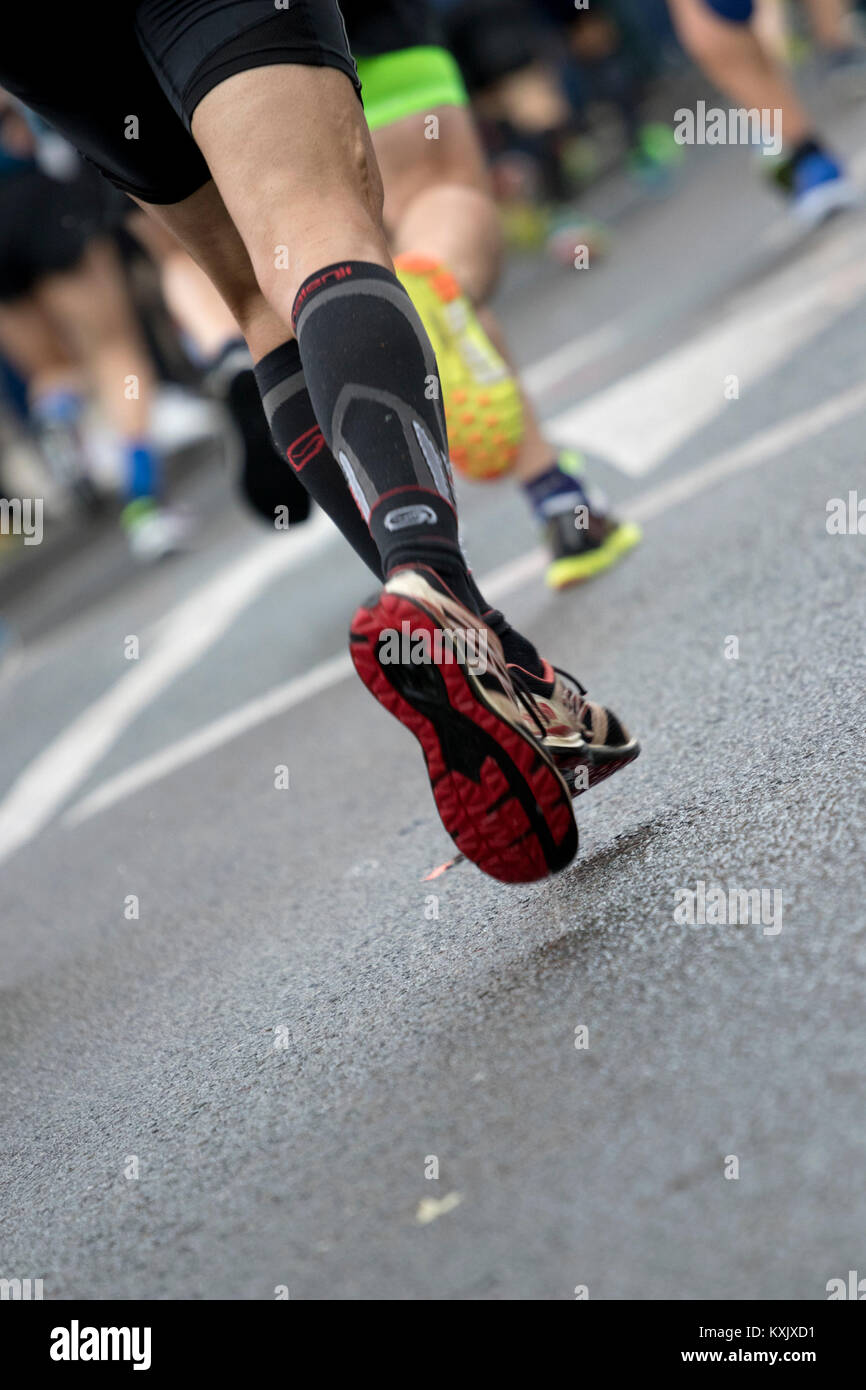 Marathon runner legs hi-res stock photography and images - Alamy