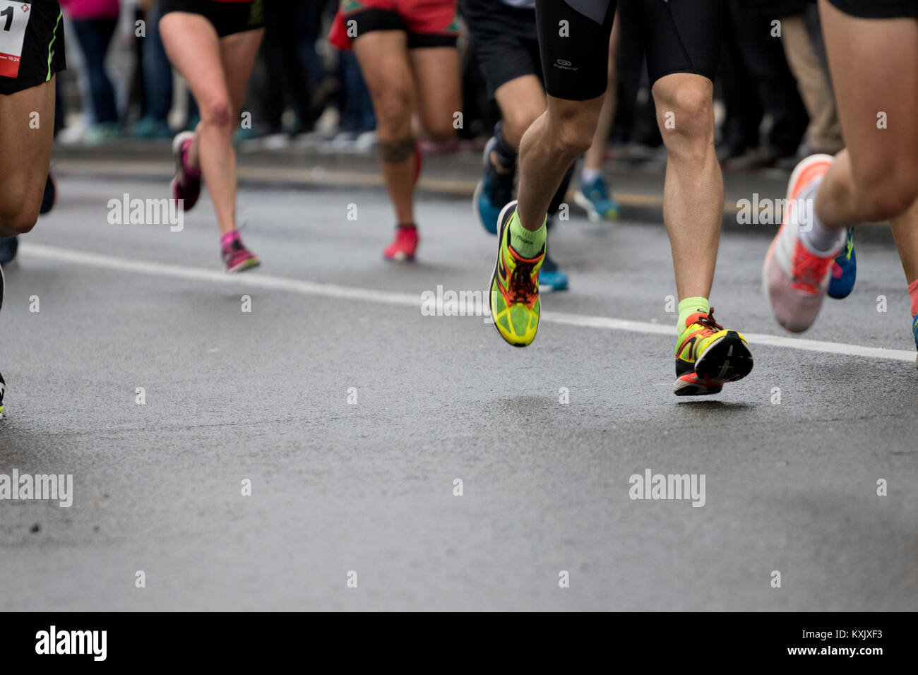 Marathon runner legs hi-res stock photography and images - Alamy