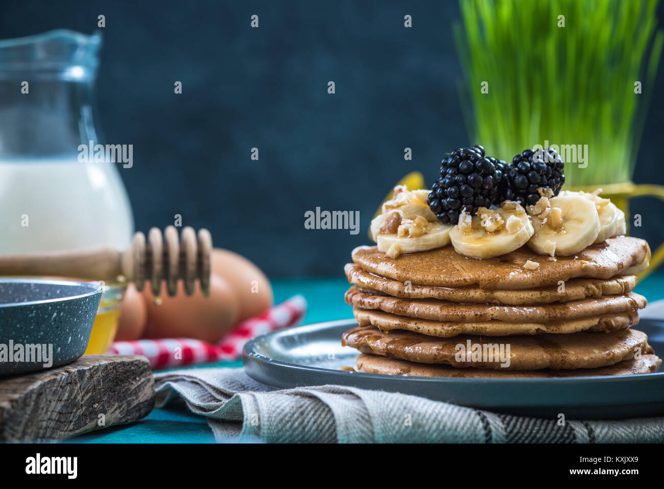 Shrove Tuesday perfect dish with pancakes Stock Photo - Alamy