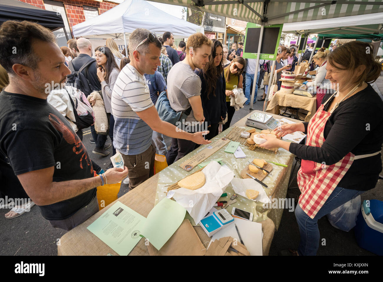 Market islington farmers market london england uk hi-res stock ...