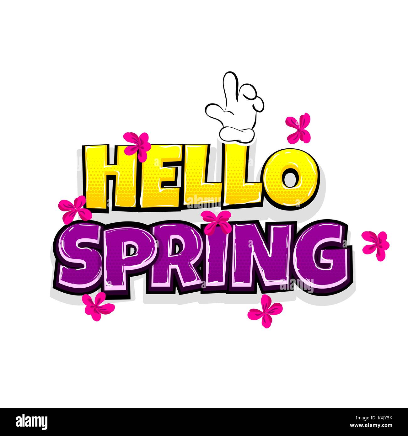Spring font hi-res stock photography and images - Alamy