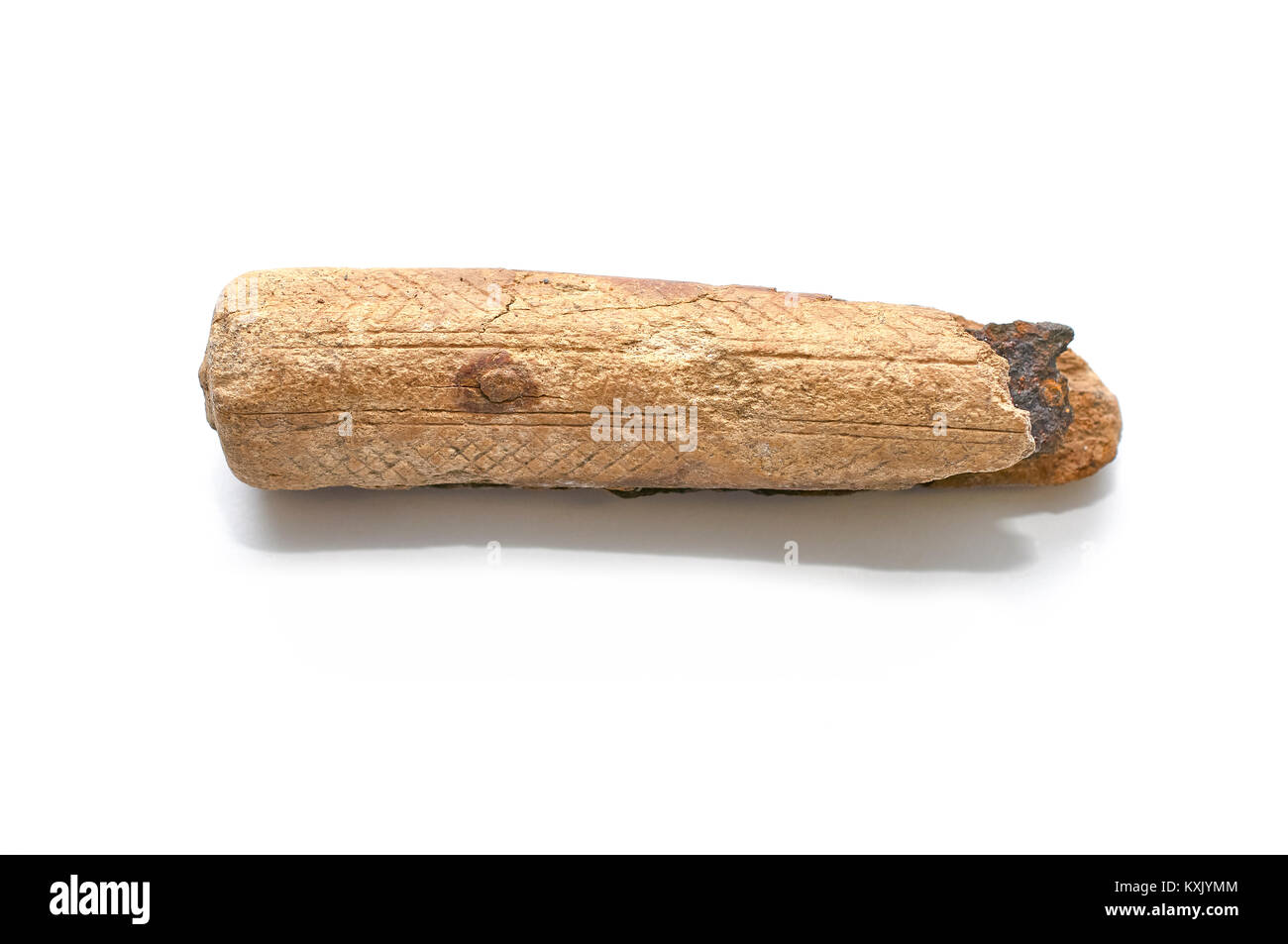 Romano-British (Circa AD 250-410) Knife wooden handle Stock Photo - Alamy
