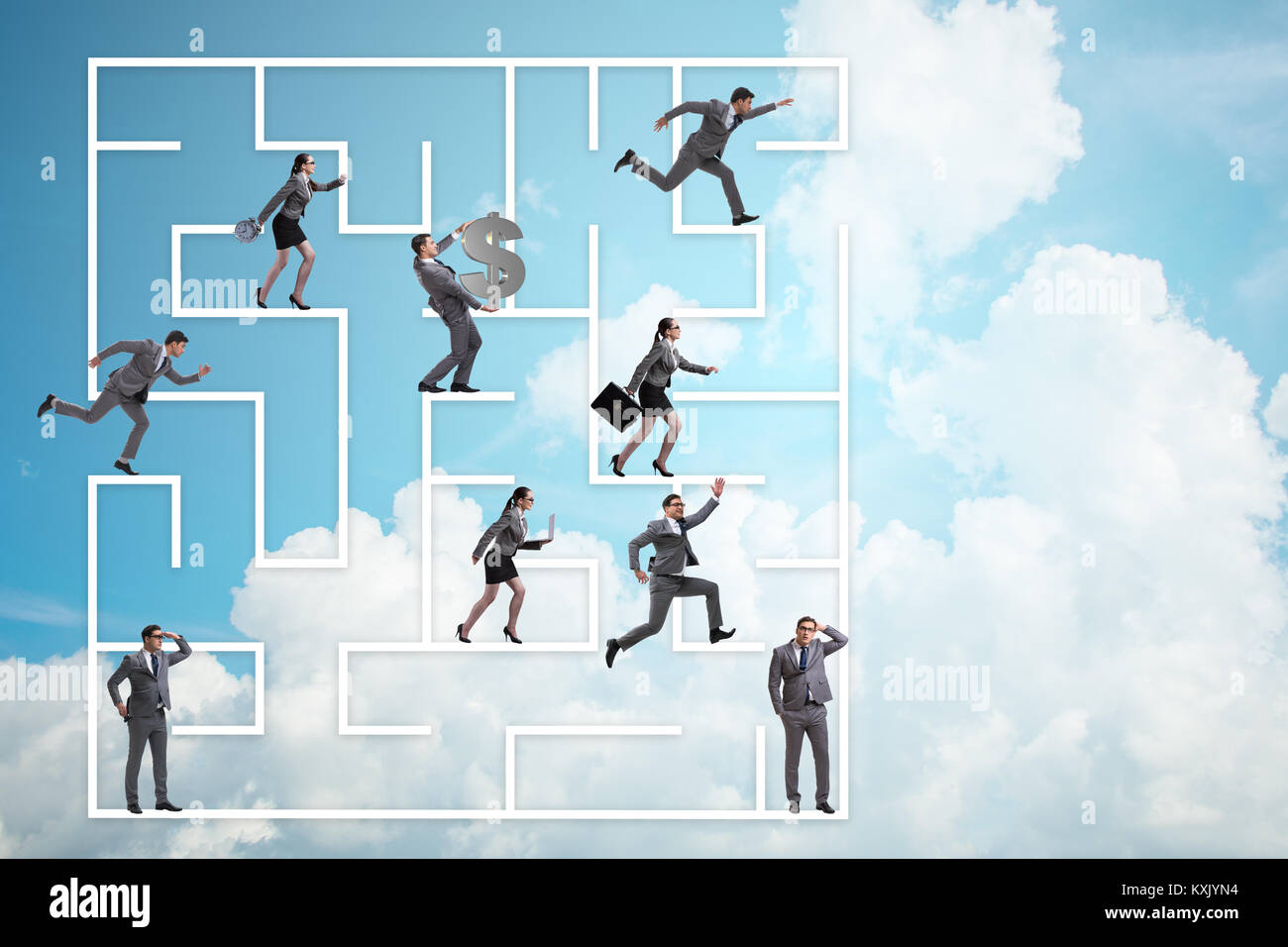 Getting lost maze hi-res stock photography and images - Alamy