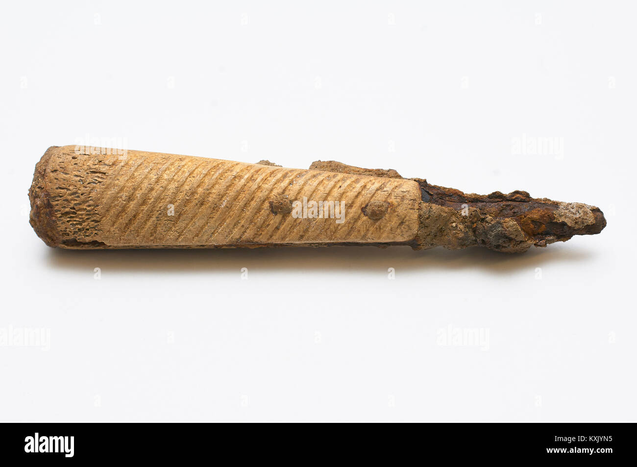 Romano-British (Circa AD 250-410) Knife wooden handle Stock Photo - Alamy