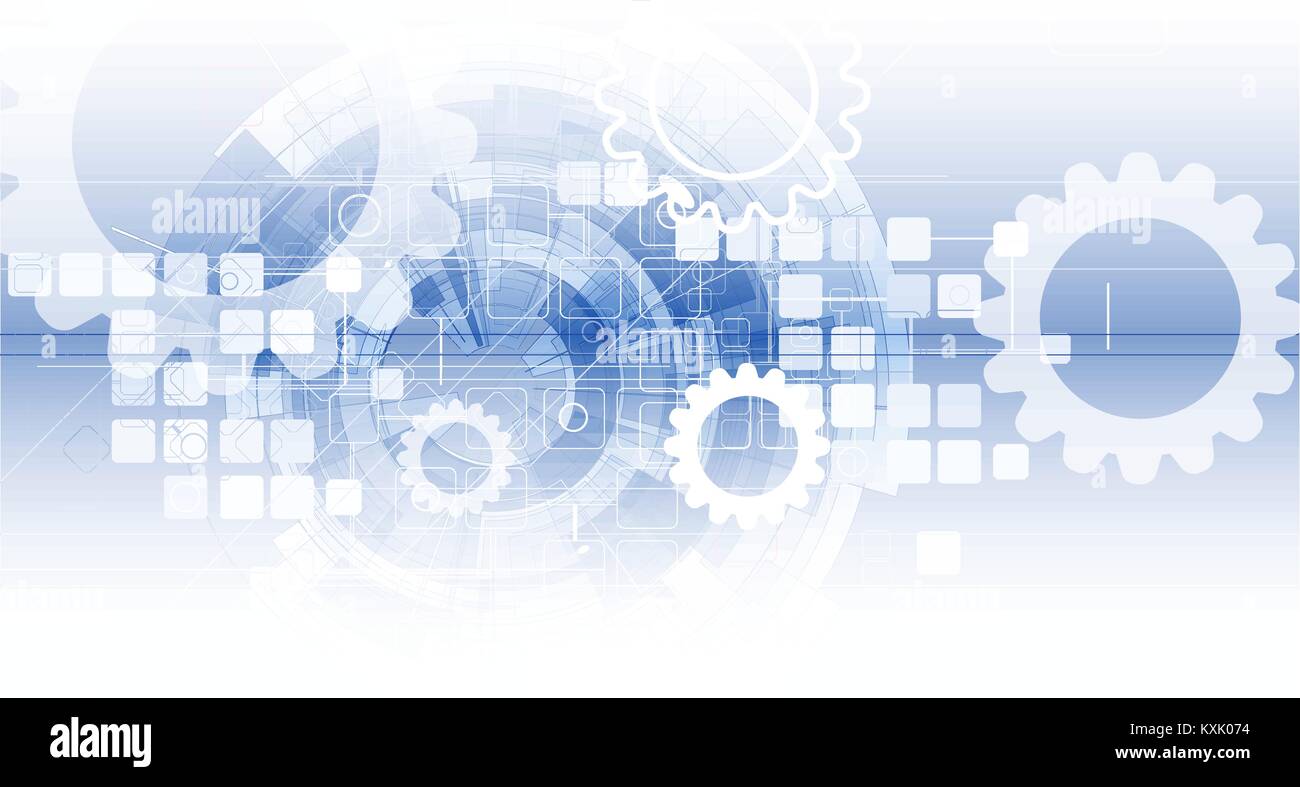 Digital technology world. Business virtual concept Stock Vector Image ...