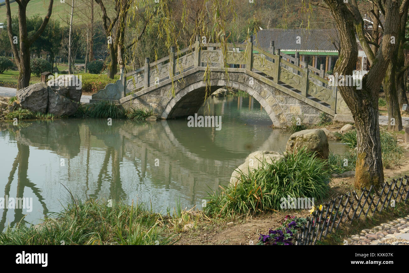 bridge of a river in zhangjiajie Stock Photo - Alamy