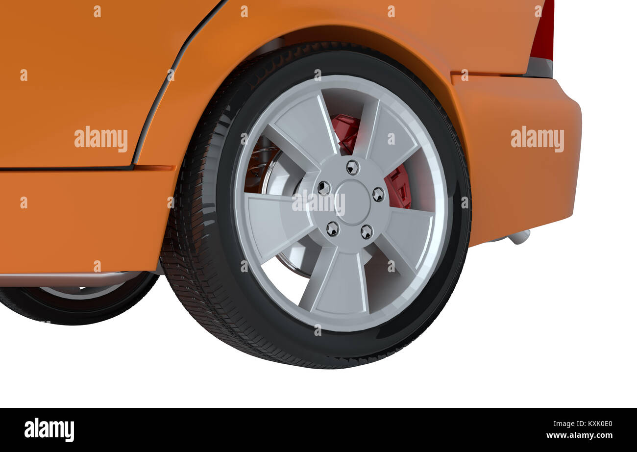 A CG render of a cars wheel Stock Photo - Alamy