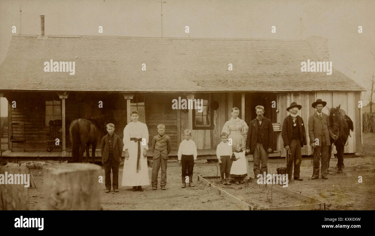 Arizona Family In Their Ranch Stock Photo - Alamy