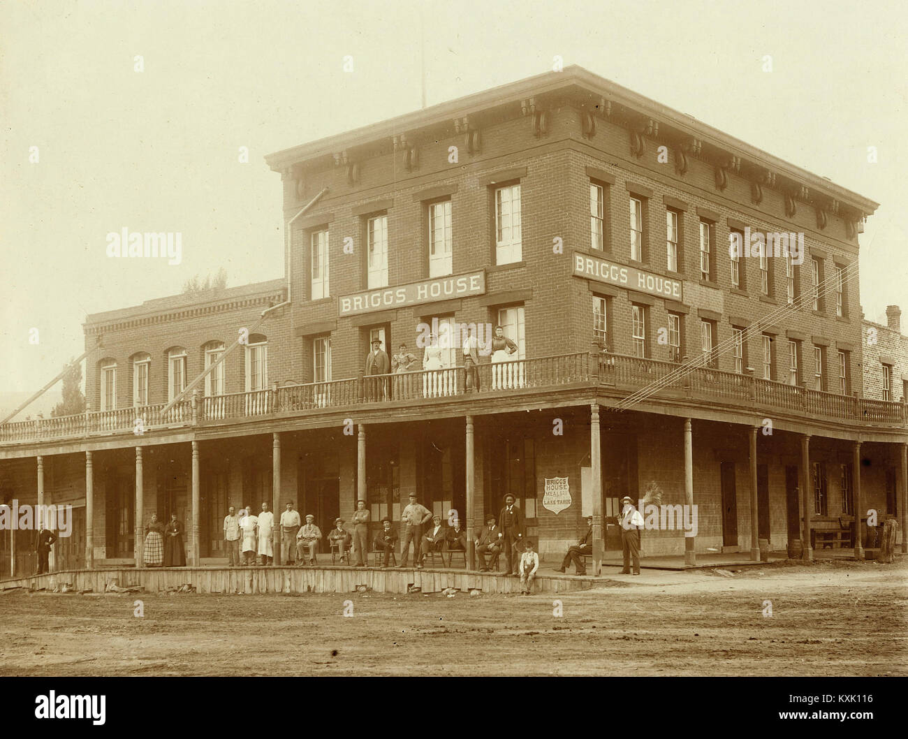 Briggs Hotel/ Stage Stop, Carson, Nevada, Ca. 1890S Stock Photo - Alamy