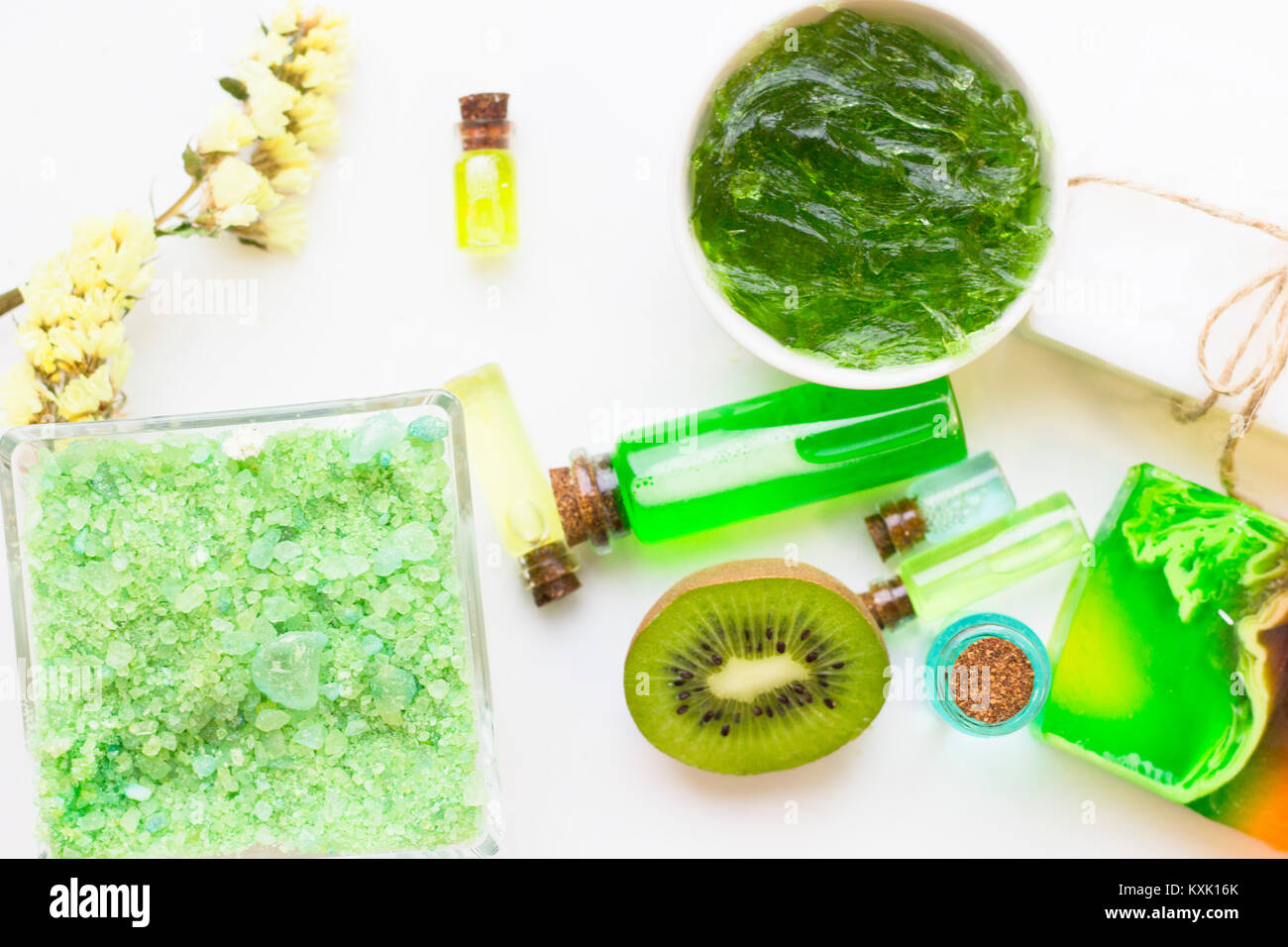 Aromatherapy green concept Stock Photo - Alamy