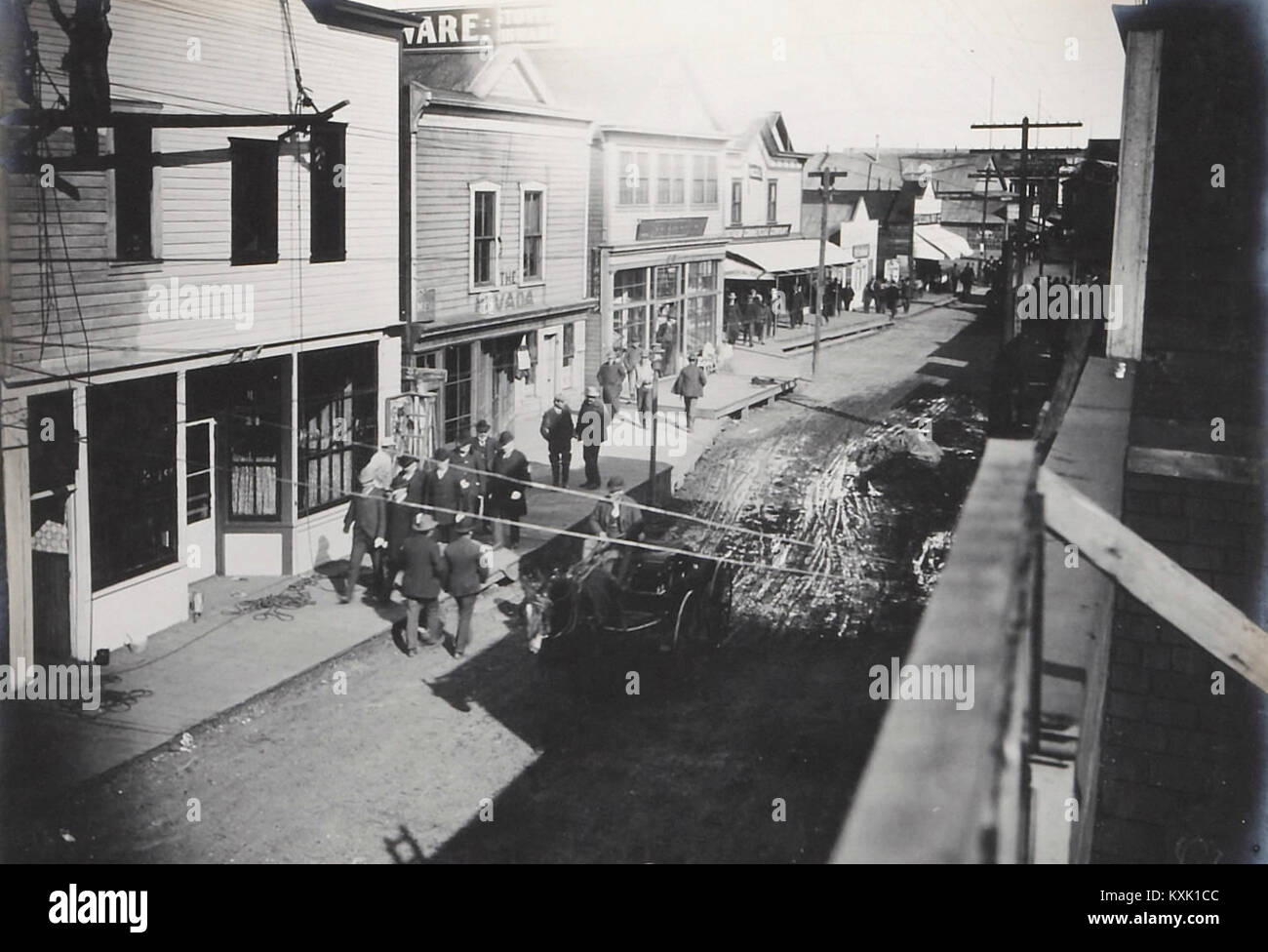 Town Center, Nome Alaska With Men In Suits Stock Photo - Alamy