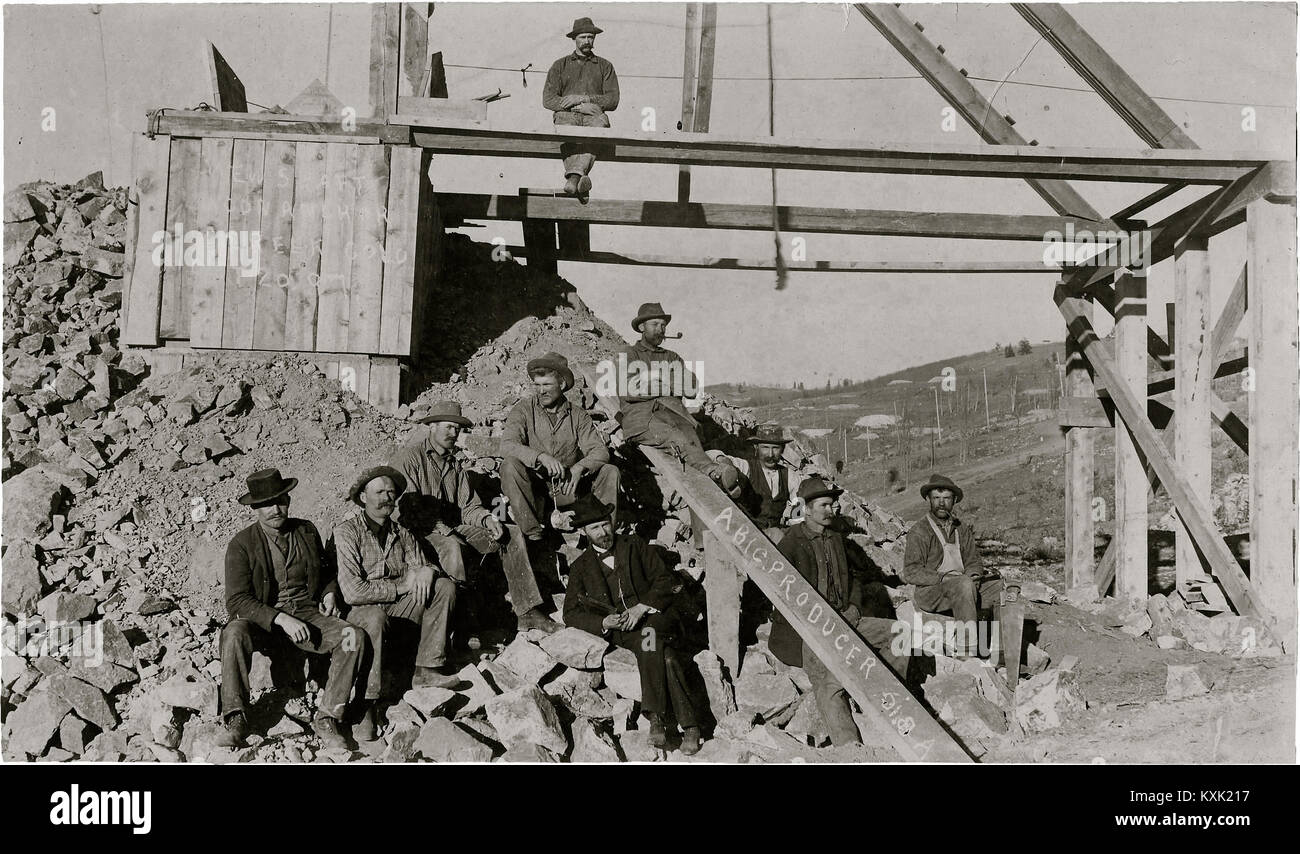 Noon Break For Miners At Cripple Creek Stock Photo - Alamy
