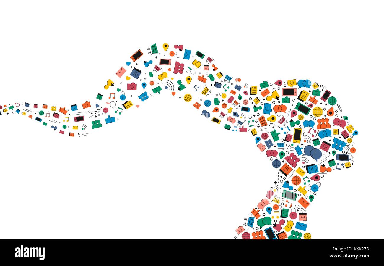 Web social media communication Stock Vector Images - Alamy