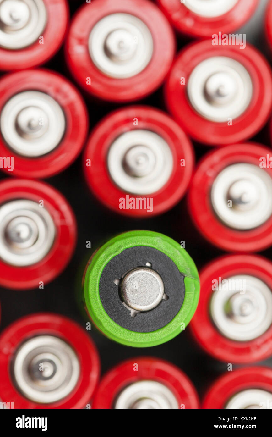 Red batteries hi-res stock photography and images - Alamy