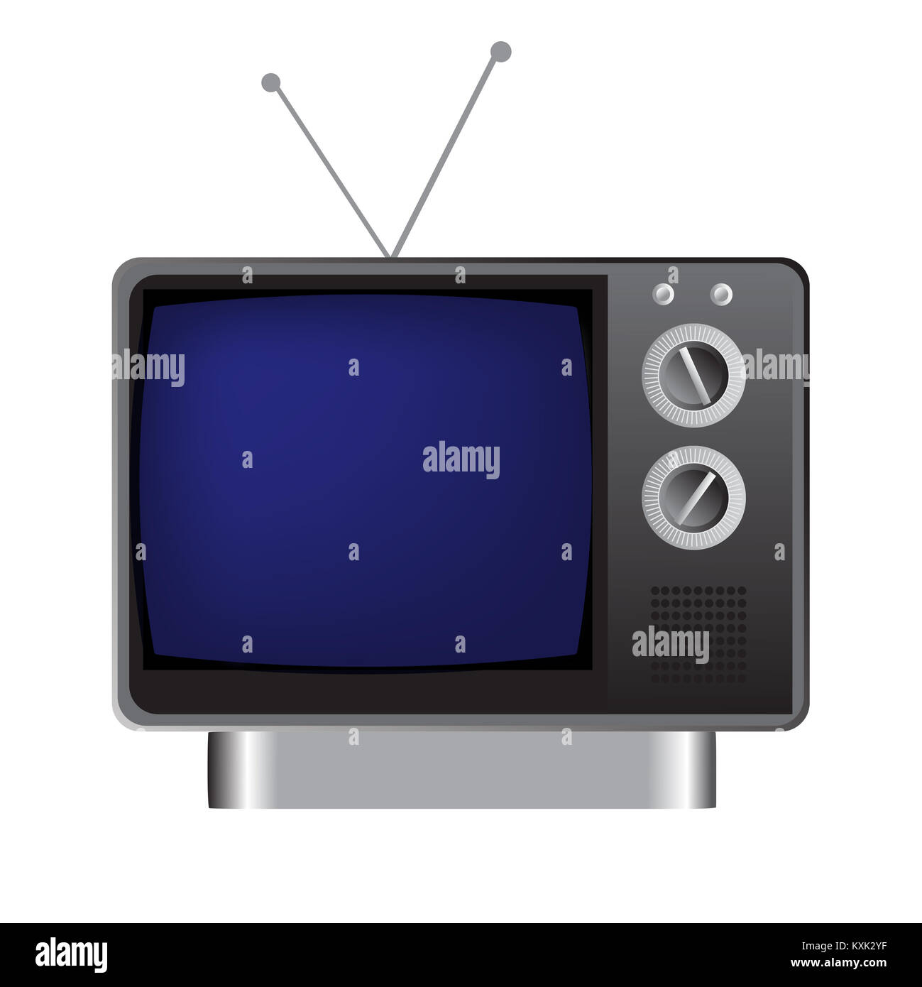 Old tv set illustration hi-res stock photography and images - Alamy
