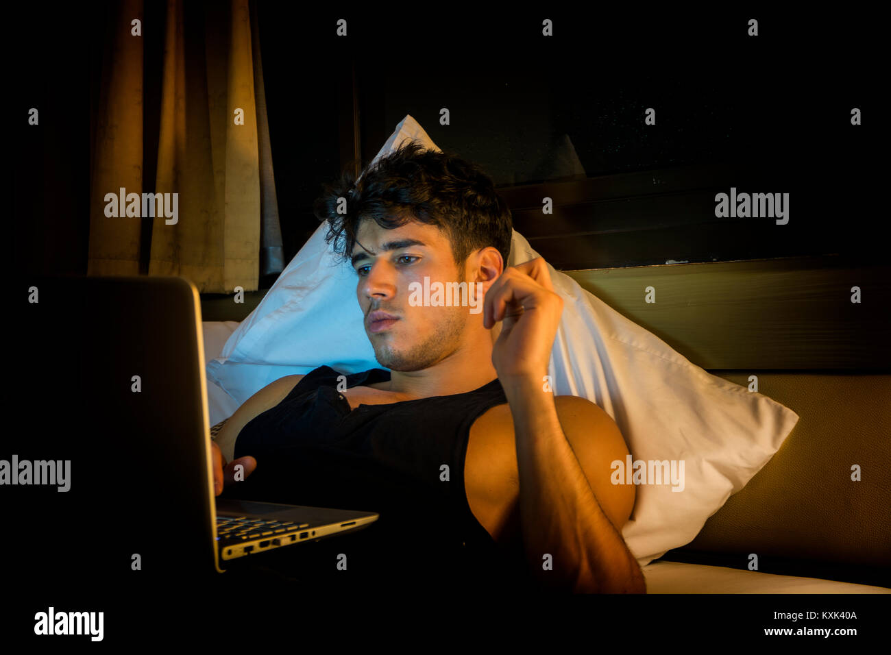 Single man doing house work hi-res stock photography and images - Alamy