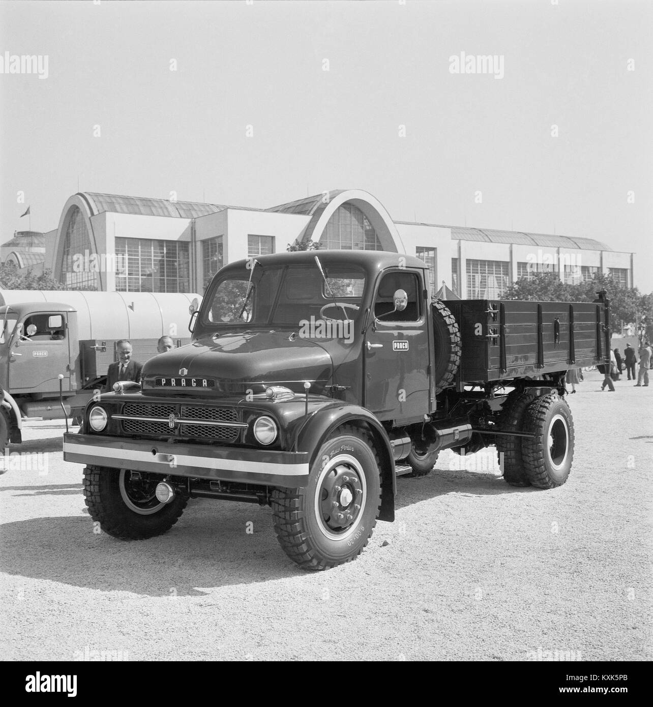 III Exhibition of Czechoslovak Engineering,Praga S5T truck Stock Photo ...