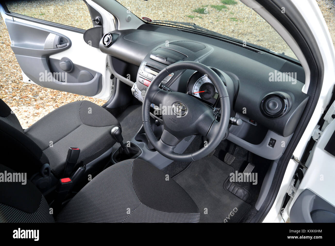 2011 Toyota Aygo Japanese compact city car Stock Photo - Alamy