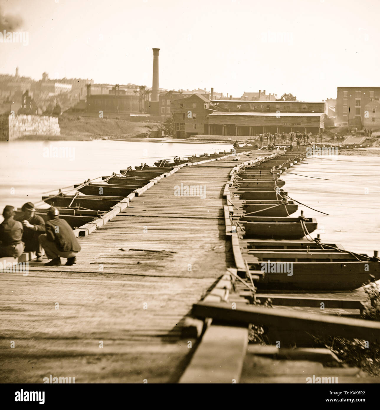 Petersburg, Virginia. Pontoon bridge Stock Photo - Alamy