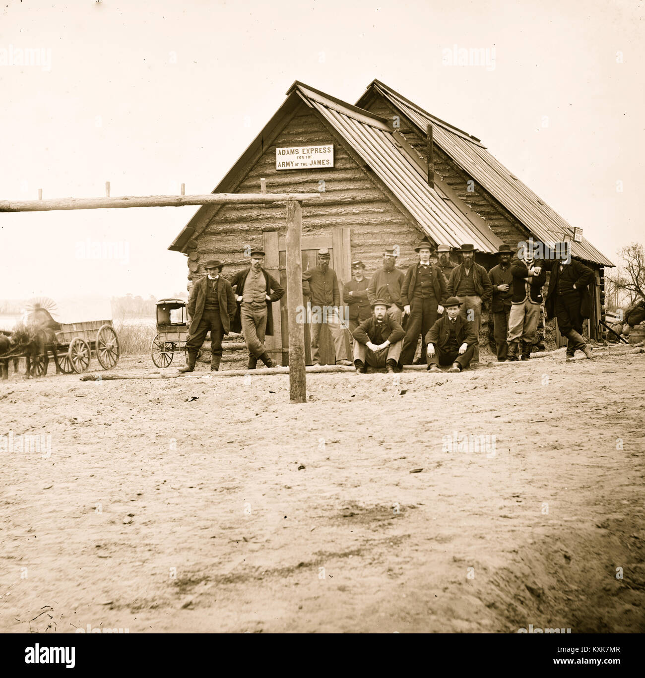 Bermuda Hundred, Va. Adams Express office, Army of the James Stock ...