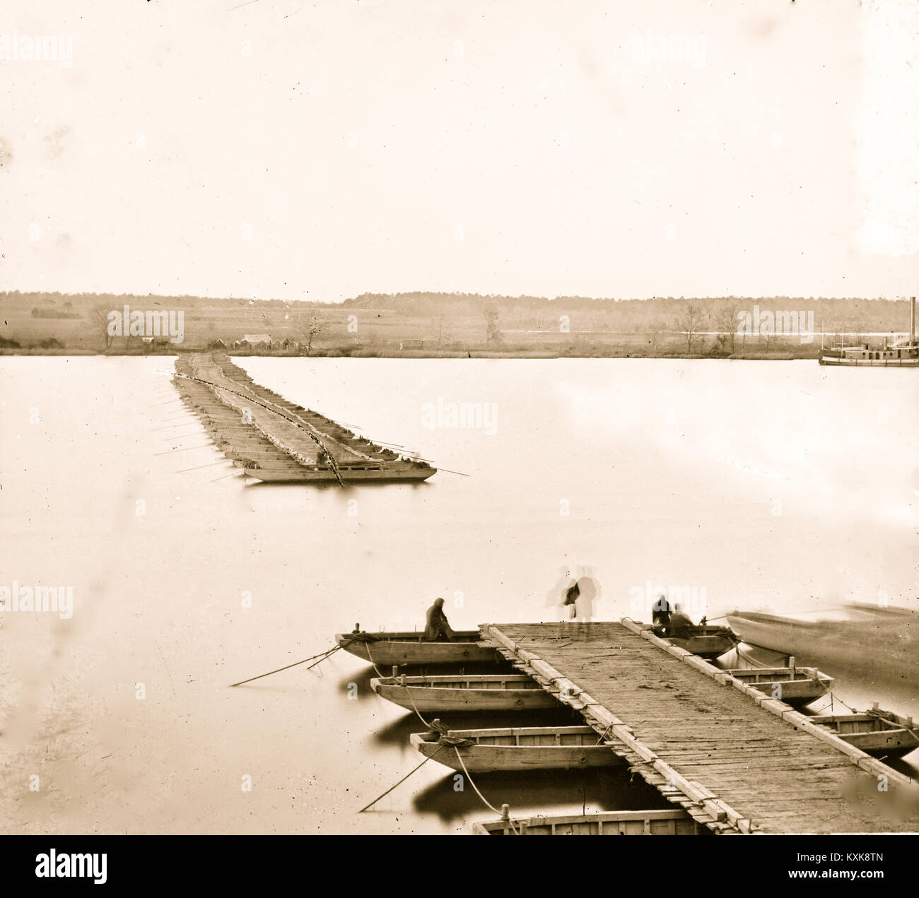 Pontoon bridge civil war hi-res stock photography and images - Alamy