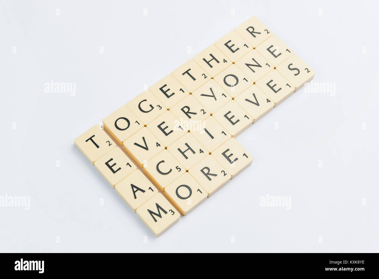 Team Together Everyone Achieves More Stock Photos & Team Together ...