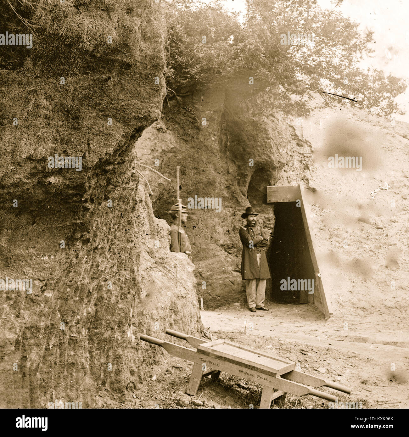 Yorktown, Virginia. Cornwallis cave. Used as a powder magazine by the ...
