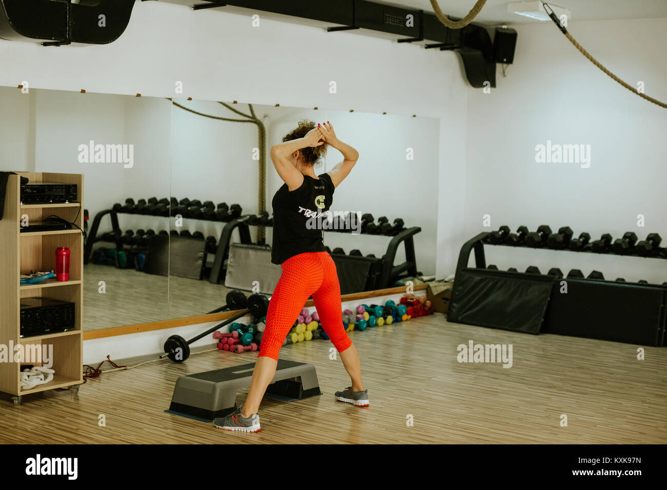 functional training coach. Fitness trainer instructor Stock Photo - Alamy