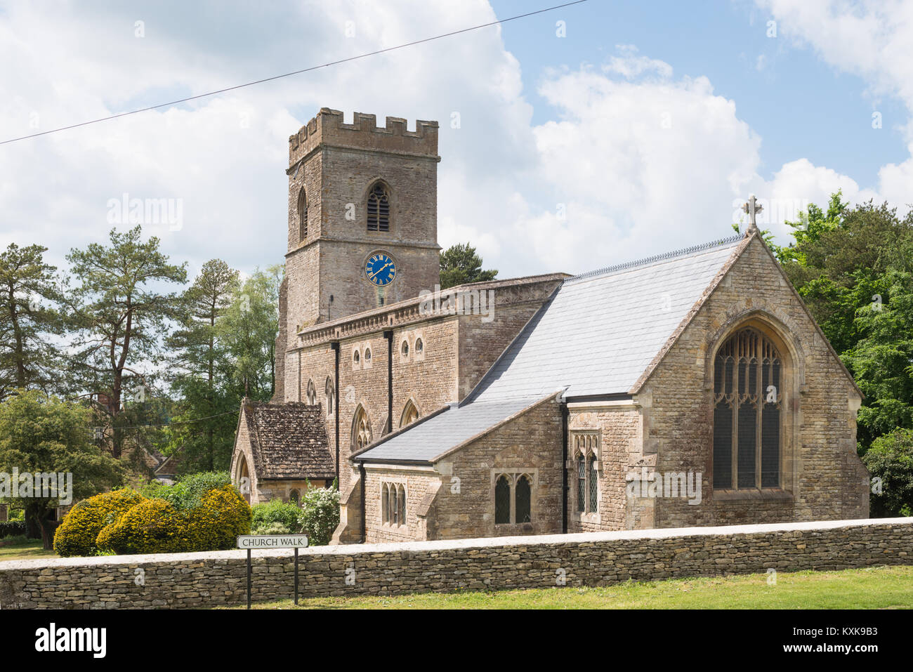 The parish church of St. Mary, Upper Heyford, Oxfordshire, England, UK ...