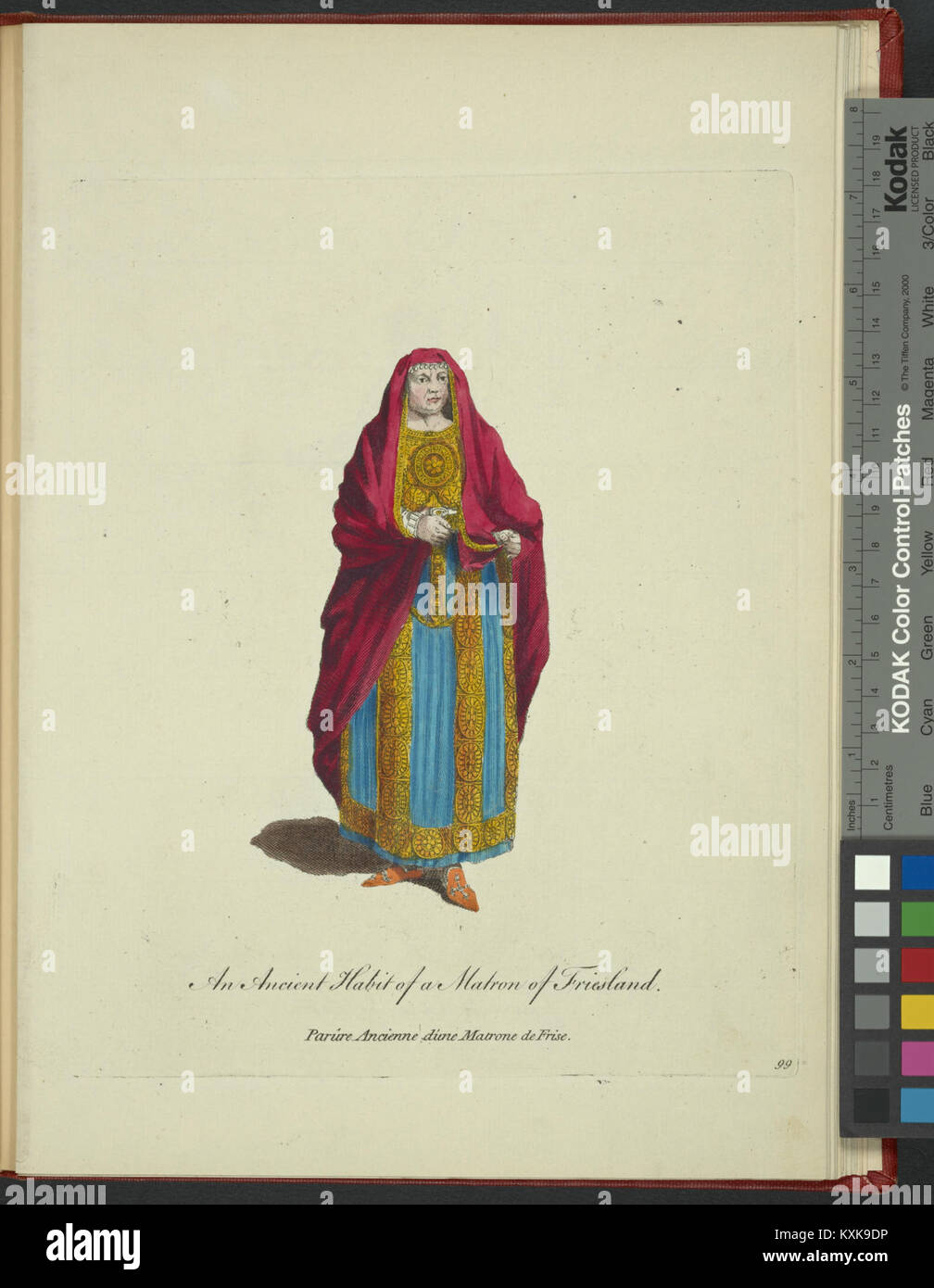 The 'Ancient Habit of a Matron of Friesland' is a historical depiction ...