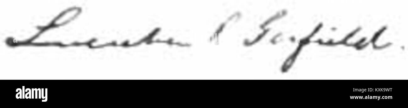 Appletons' Garfield James Lucretia Rudolf signature Stock Photo - Alamy