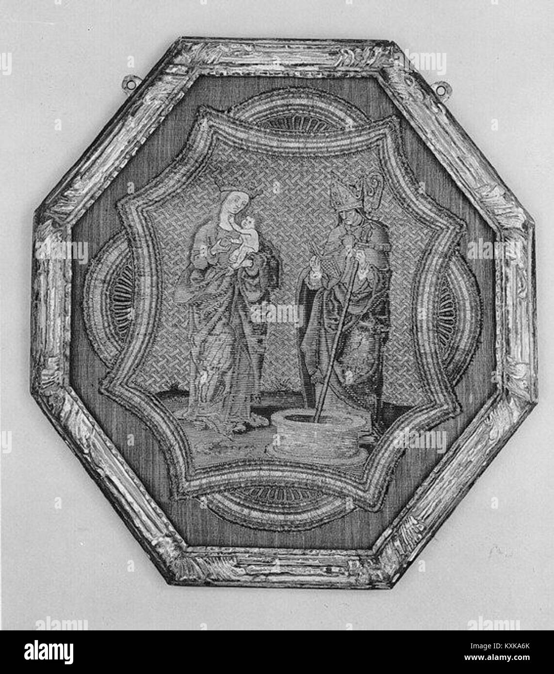 This title refers to an appliqué design from an orphrey, a piece of ...