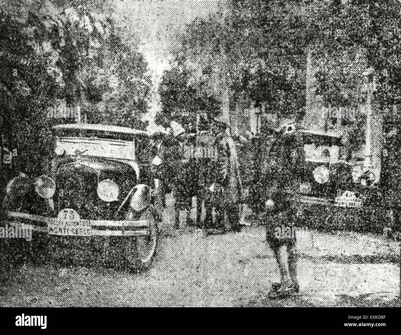 The 1928 Monte Carlo Rally photograph shows vehicles arriving at the ...