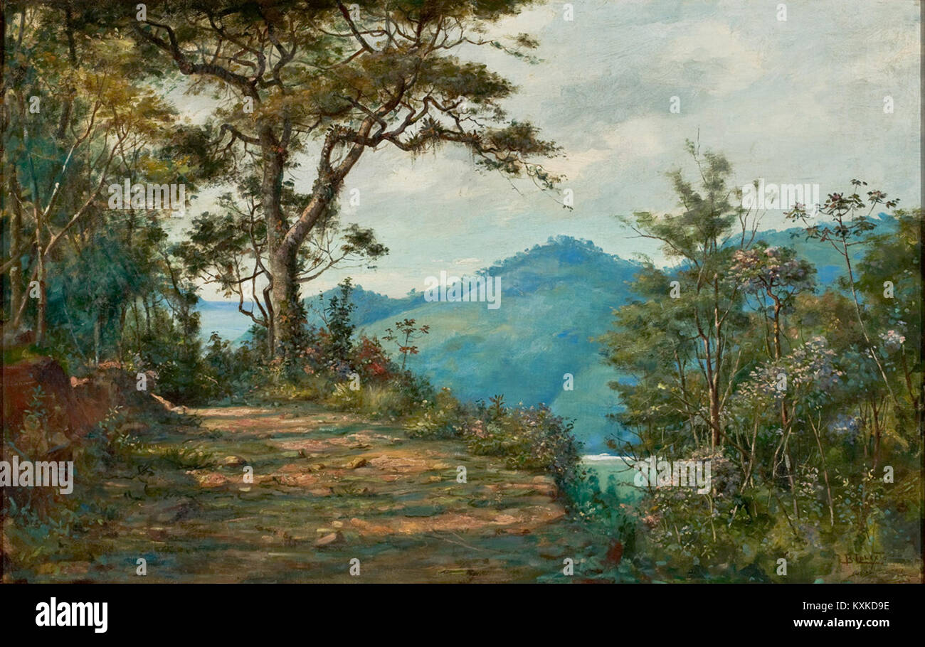 Benedito Calixto de Jesus painted 'Paisagem' from the Mata series ...