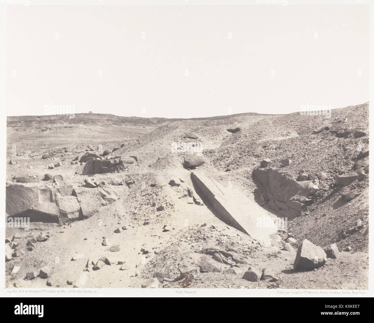 The granite quarries of Assouan (Syène), Egypt, are historically ...