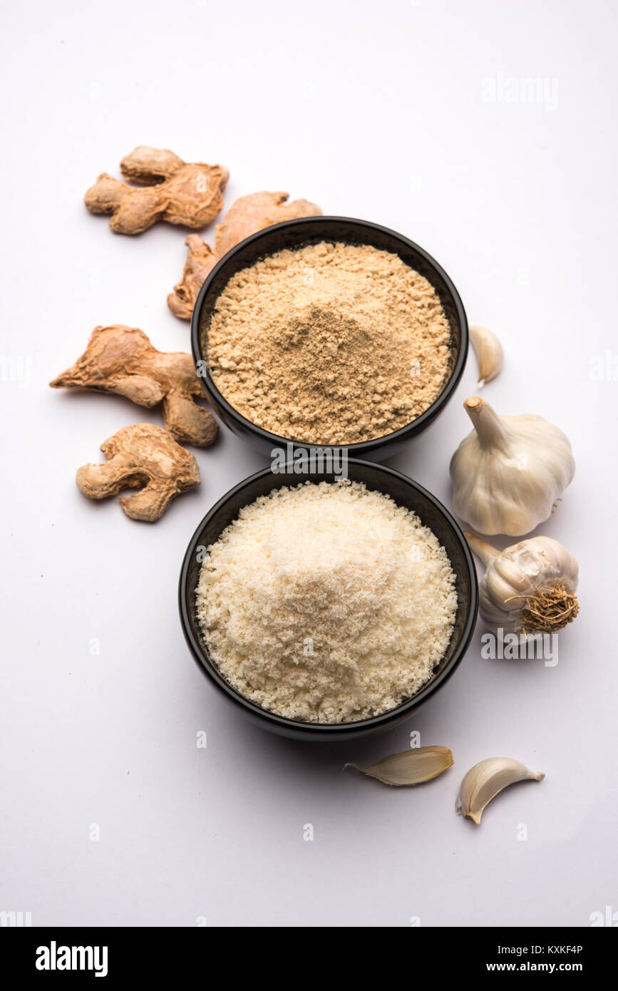 Garlic powder is ground, dehydrated garlic. It's a common seasoning for ...