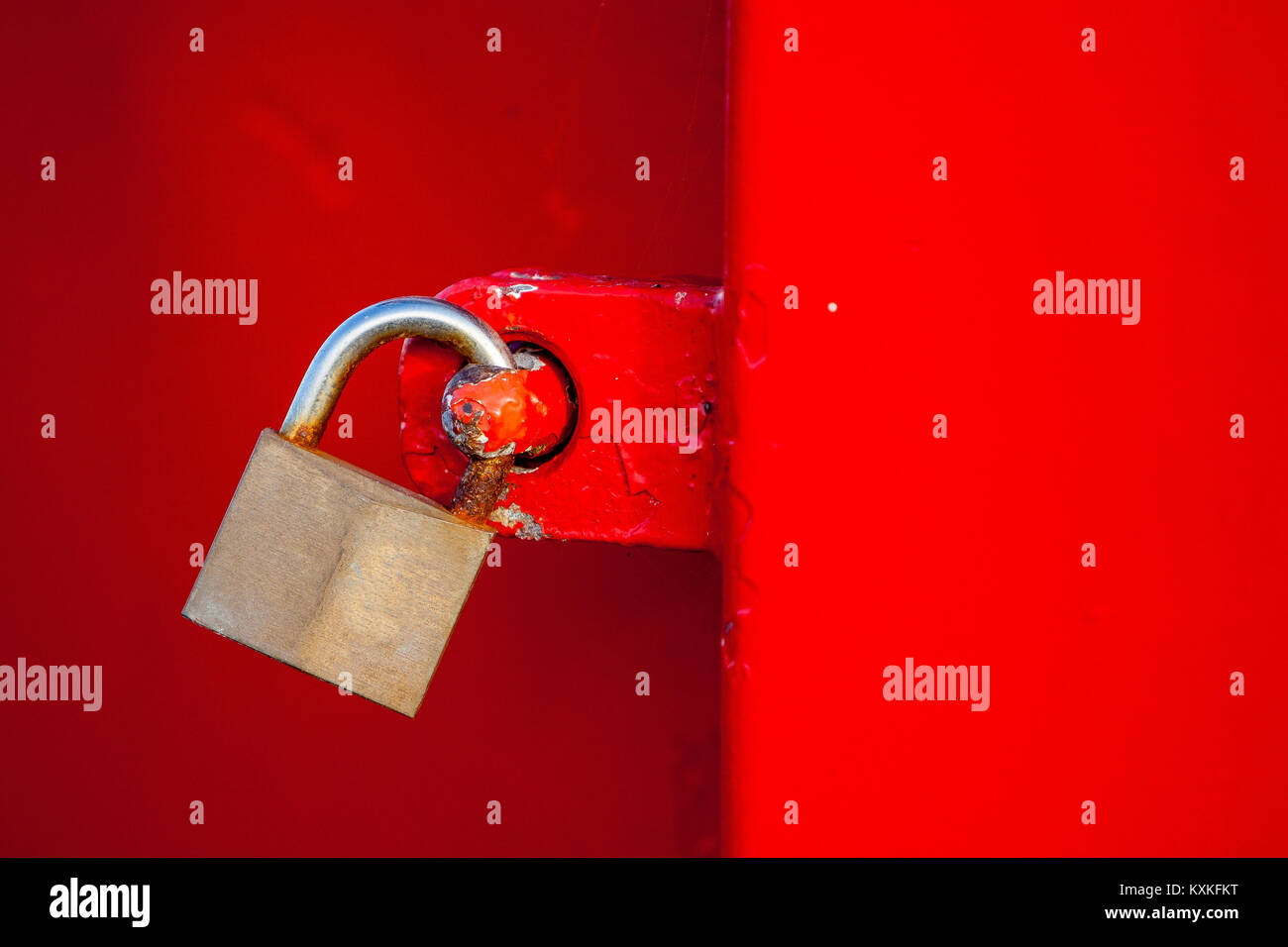 concept lock safely closed doors Stock Photo - Alamy