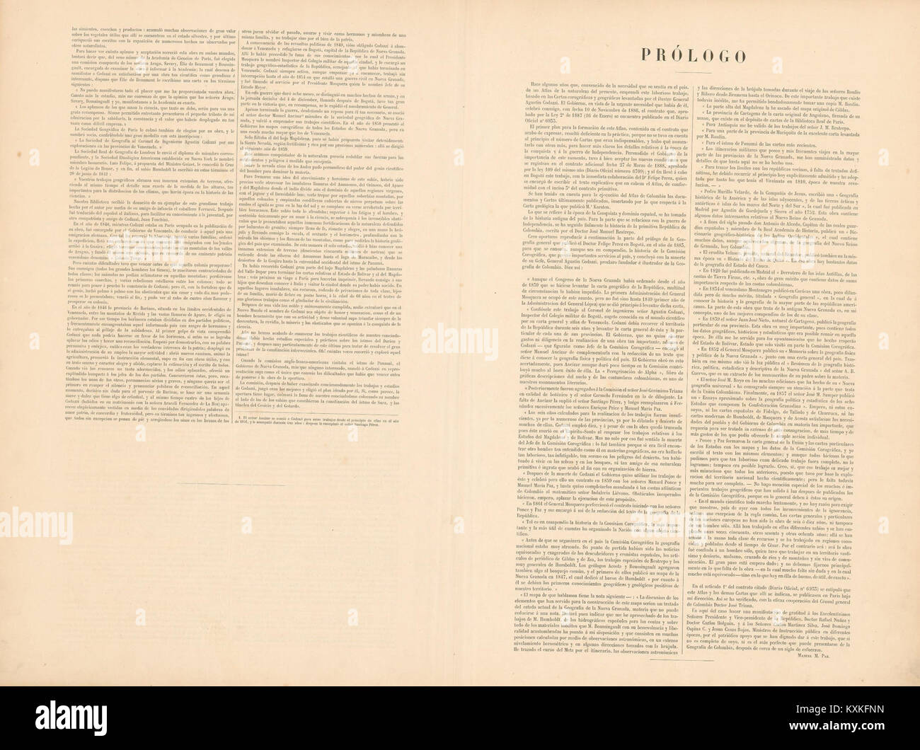 The Historical Atlas of Colombia, 1890, presents maps and illustrations ...